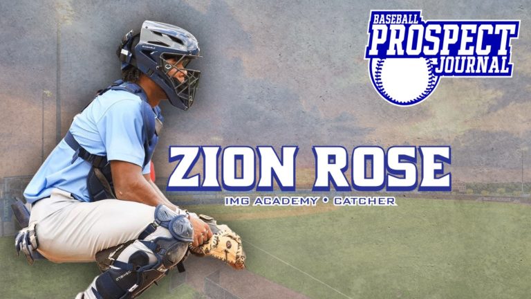 Zion Rose offers unique skill set at catcher - Baseball Prospect Journal