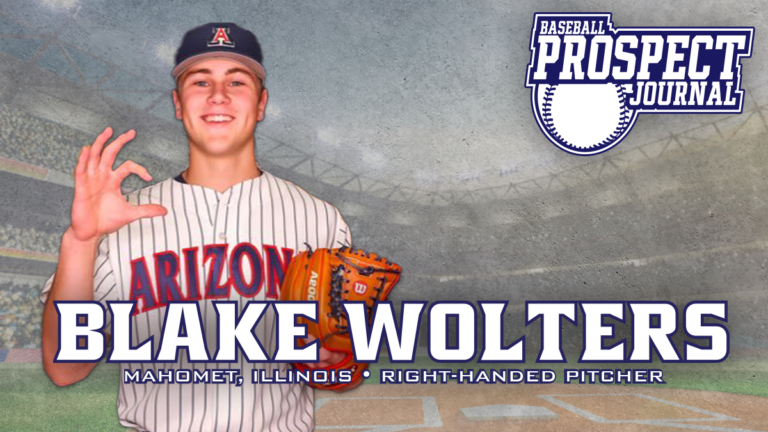 Blake Wolters offers intriguing potential - Baseball Prospect Journal