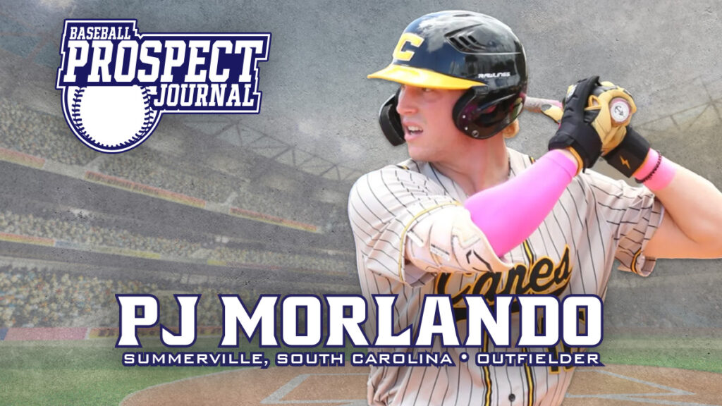PJ Morlando displays notable offensive tools - Baseball Prospect Journal