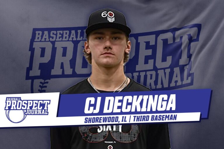 CJ Deckinga emerging as a draft prospect to watch - Baseball Prospect ...